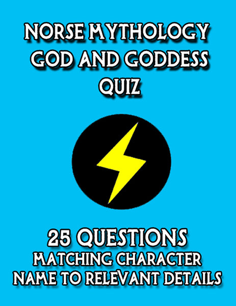 Norse Mythology God and Goddess Quiz – Creative English Teacher